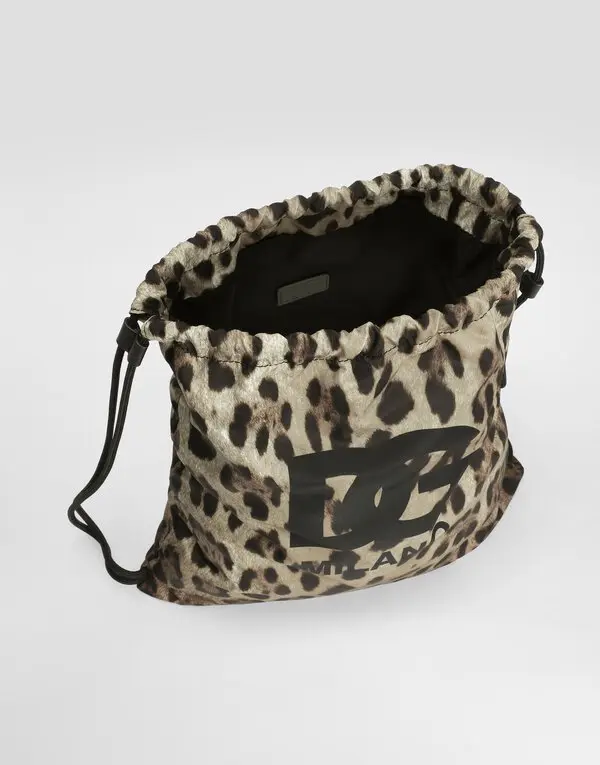 Dolce & Gabbana Leo-print Nylon Backpack