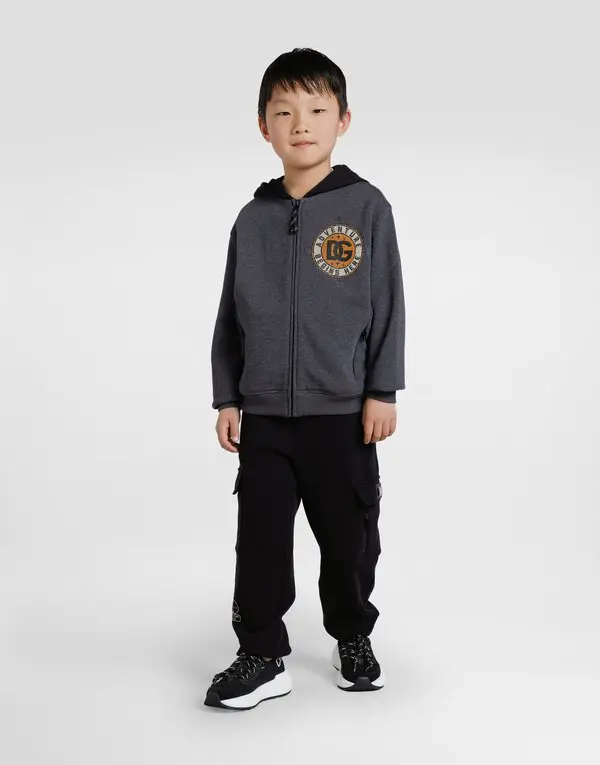 Dolce & Gabbana Jersey And Split Calfskin Lace-up Sneakers