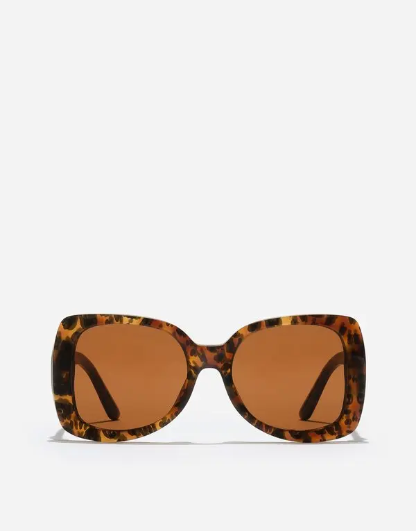 Dolce & Gabbana Havana Leopard Acetate Sunglasses - Multicolor