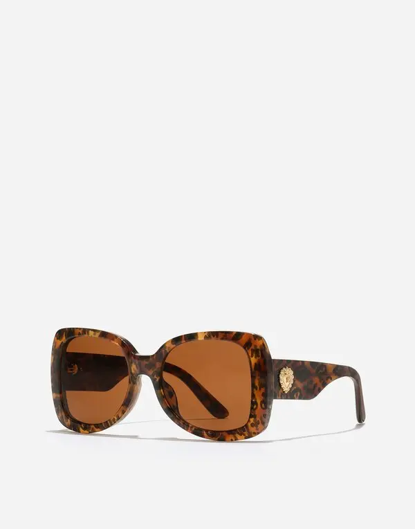Dolce & Gabbana Havana Leopard Acetate Sunglasses