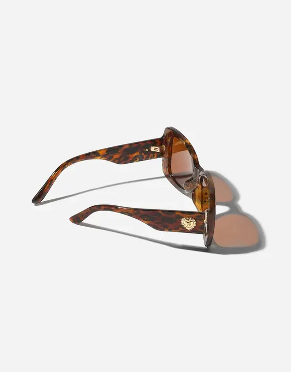 Dolce & Gabbana Havana Leopard Acetate Sunglasses