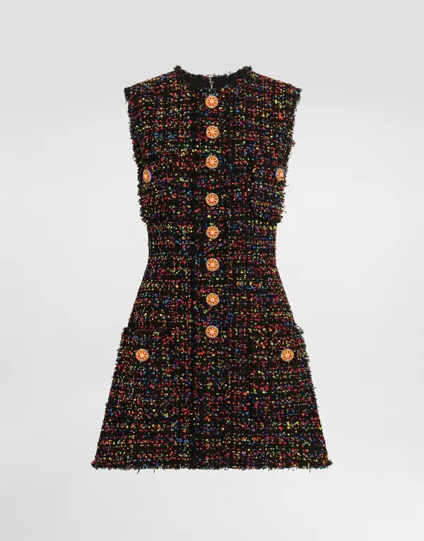 Dolce & Gabbana Sleeveless Tweed Dress