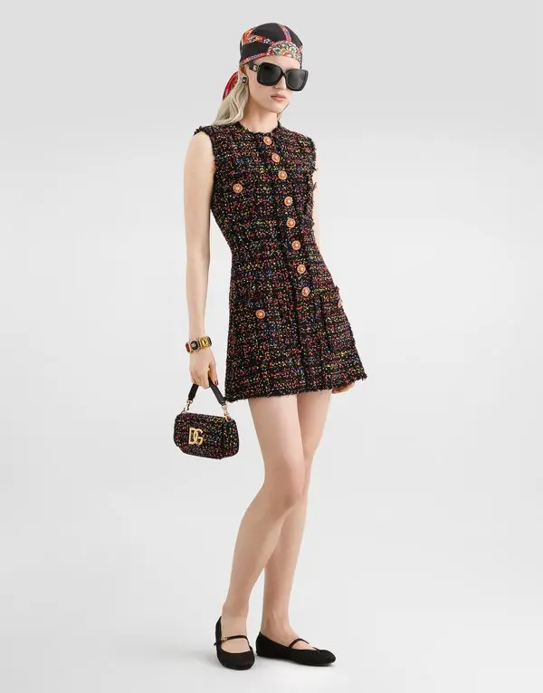 Dolce & Gabbana Sleeveless Tweed Dress