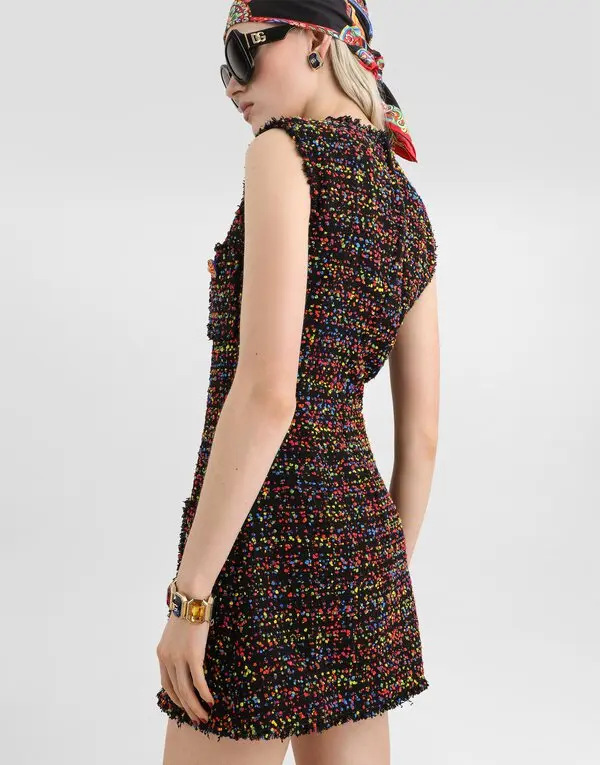 Dolce & Gabbana Sleeveless Tweed Dress