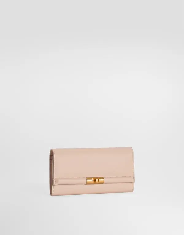 Dolce & Gabbana Marlene Wallet In Calfskin - Pink