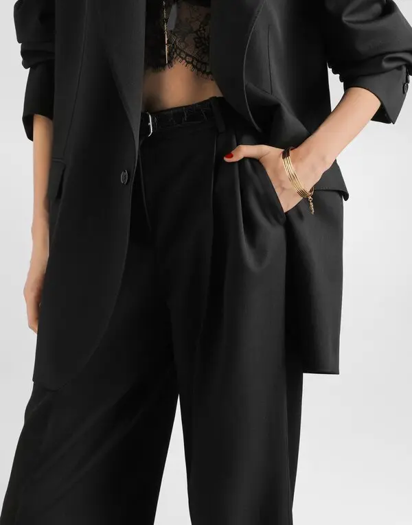 Dolce & Gabbana Wool Gabardine Trousers