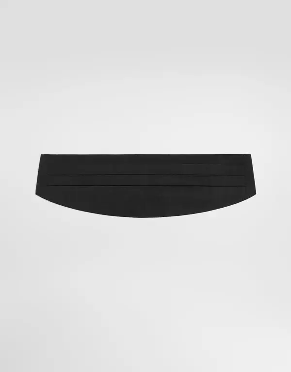 Dolce & Gabbana Satin Cummerbund Belt - Black