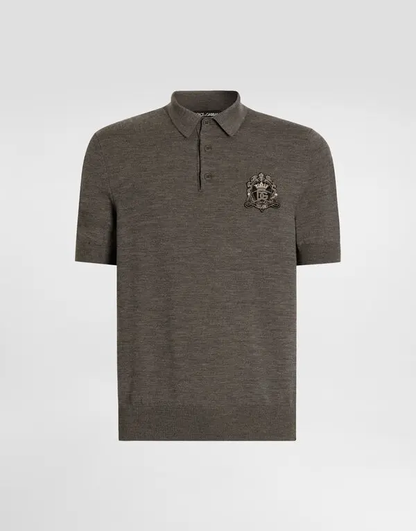 Dolce & Gabbana Virgin Wool Polo Shirt