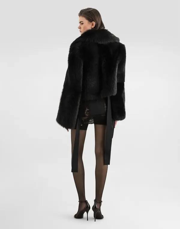Dolce & Gabbana Shearling Bolero Jacket