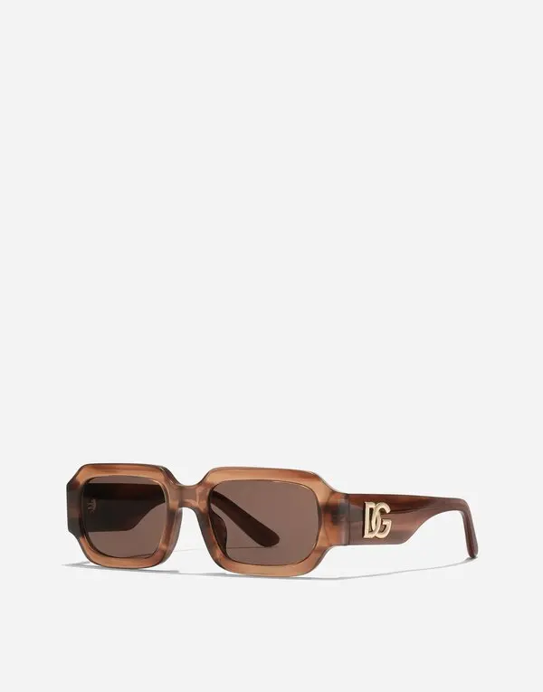 Dolce & Gabbana Rectangular Acetate Sunglasses