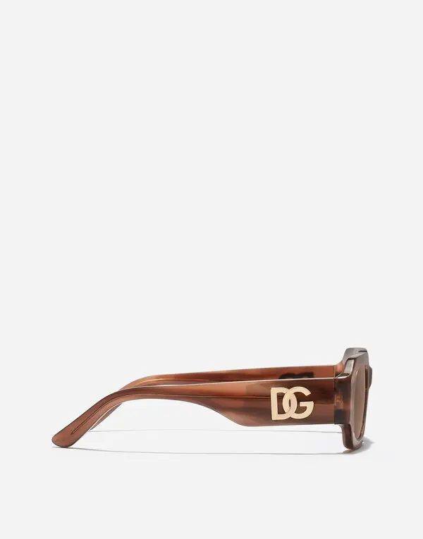 Dolce & Gabbana Rectangular Acetate Sunglasses