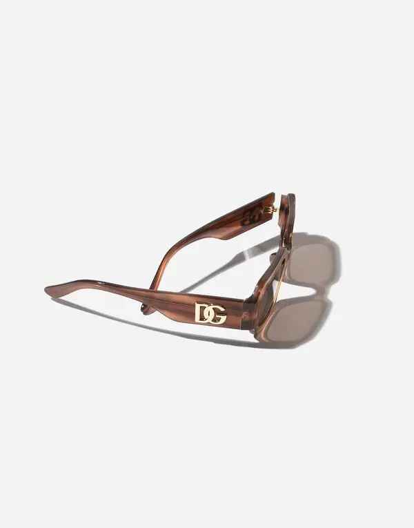 Dolce & Gabbana Rectangular Acetate Sunglasses