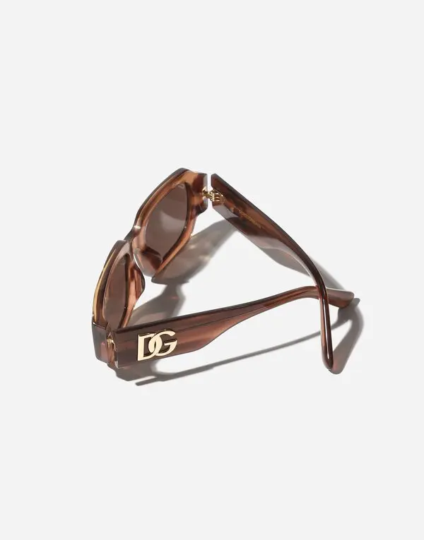 Dolce & Gabbana Rectangular Acetate Sunglasses