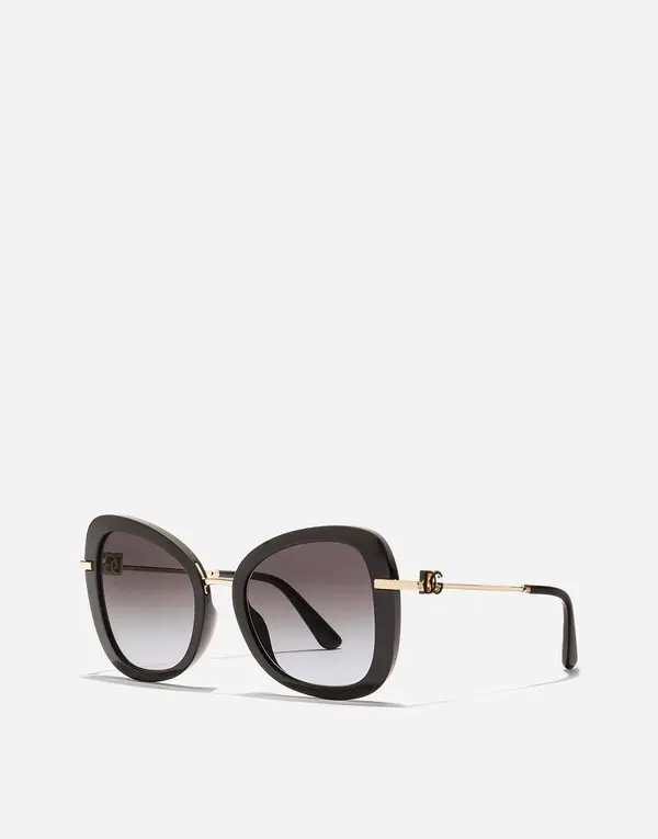 Dolce & Gabbana Acetate Sunglasses With Gold Temples