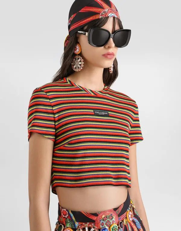 Dolce & Gabbana Striped Jersey T-shirt