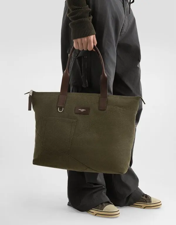 Dolce & Gabbana Adamo Patchwork Shopping Bag