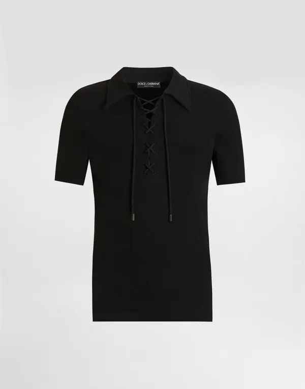 Dolce & Gabbana Cotton Interlock Polo T-shirt