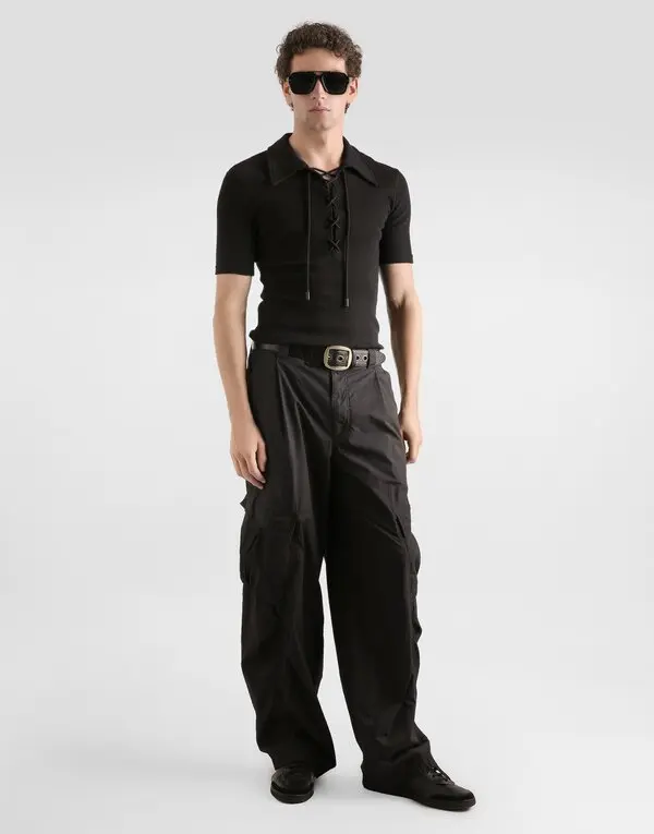 Dolce & Gabbana Cotton Interlock Polo T-shirt