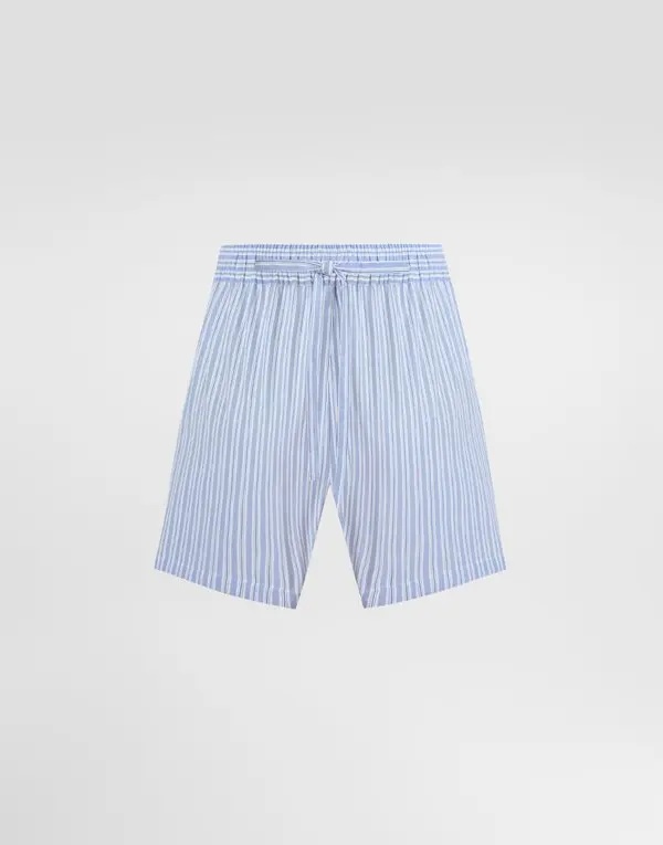 Dolce & Gabbana Striped Poplin Shorts - Multicolor