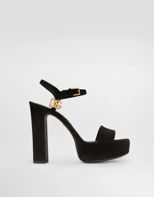 Dolce & Gabbana Platform Sandals With Dg Logo