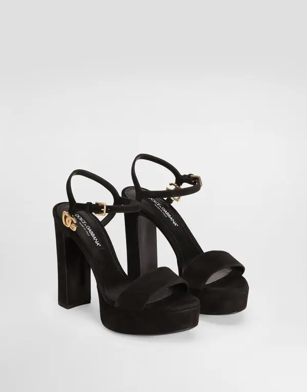 Dolce & Gabbana Platform Sandals With Dg Logo
