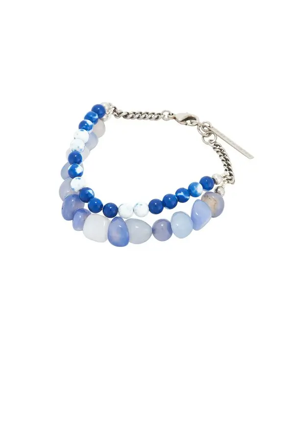Dries Van Noten Handmade Combination Of Natural Stones Bracelet
