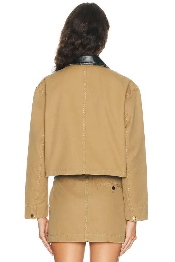 Balenciaga Cropped Workwear Jacket - Beige