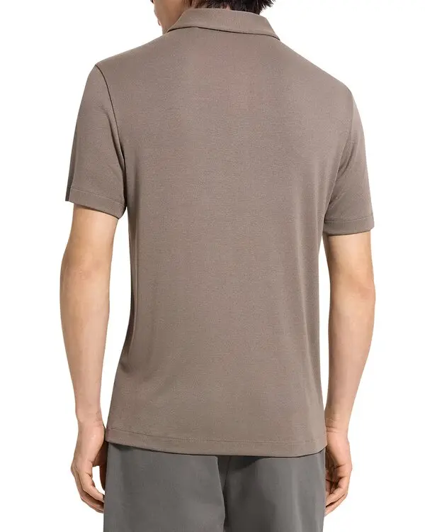Theory Bron Anemone Jersey Polo Shirt - Morel