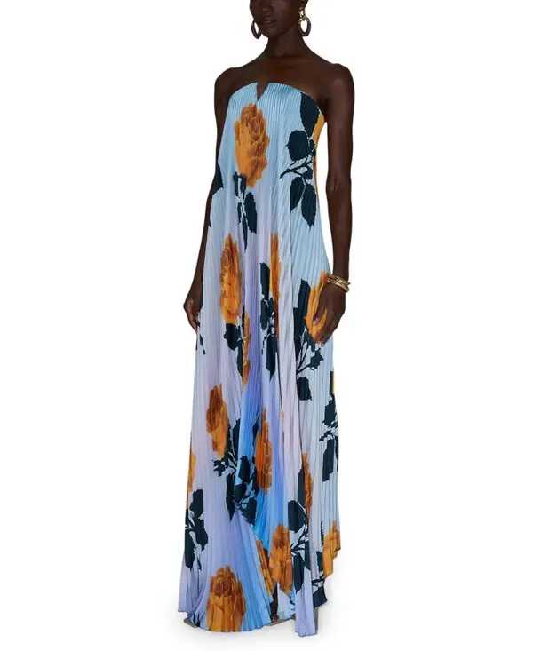 L'IDEE Tie Gown - Digital Rose