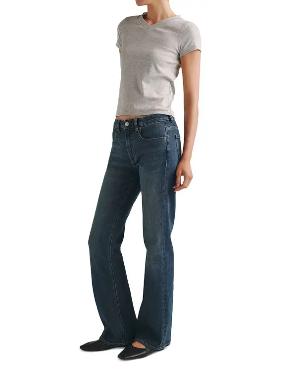 DL1961 Shrunken V Neck Tee