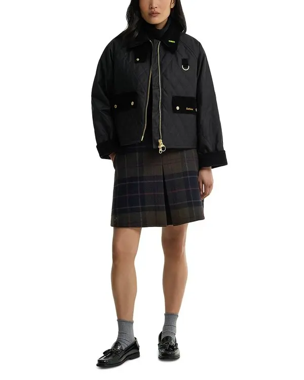 Barbour Quilted Waxed Cotton Spey Jacket