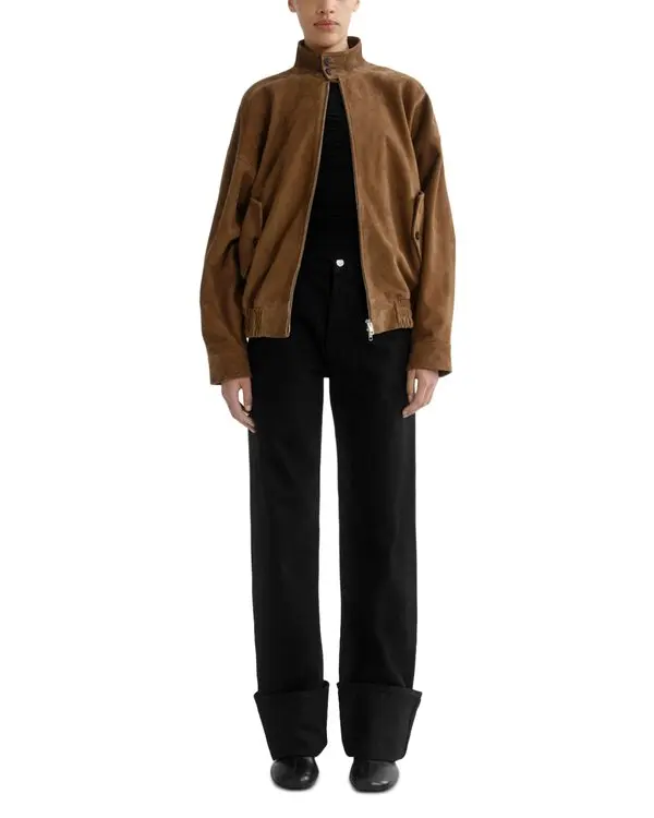 AGOLDE Blair Suede Jacket - Pecan