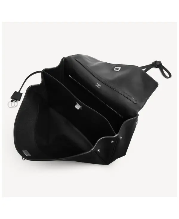 Balenciaga Rodeo Large Grained Calfskin Handbag - Black