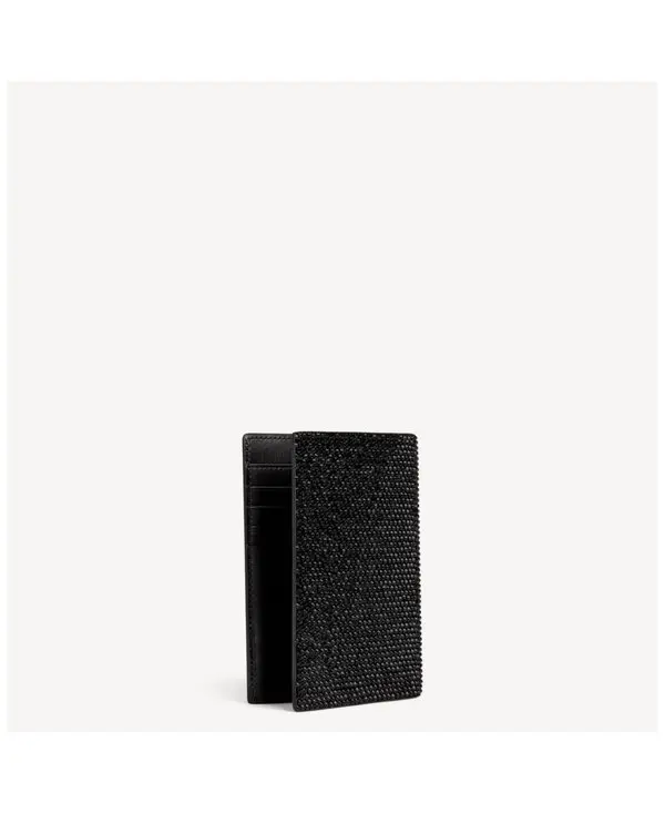 Balenciaga Passport Holder With Rhinestones - Black