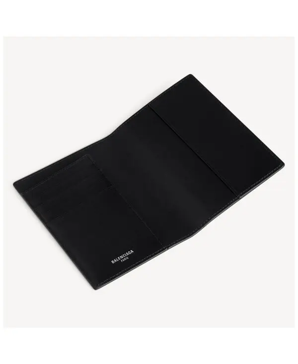 Balenciaga Passport Holder With Rhinestones - Black