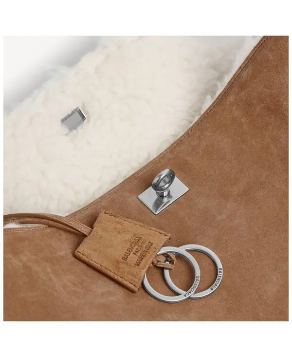 Balenciaga Rodeo Handbag Medium - Noce/white
