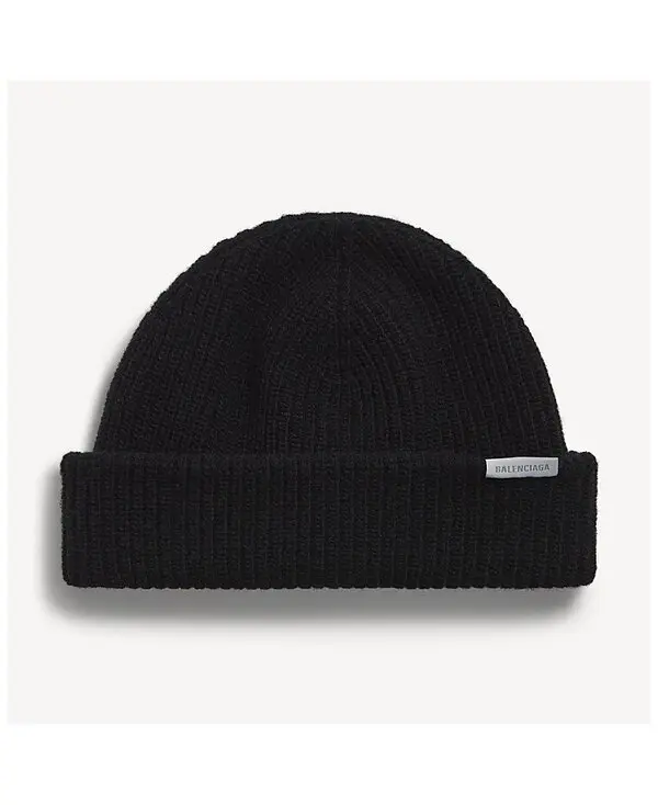 Balenciaga Ribbed Wool Beanie