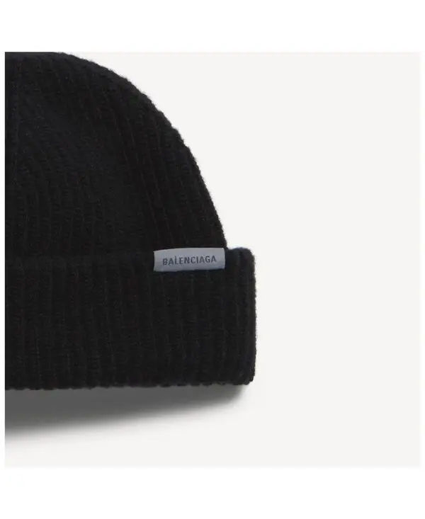 Balenciaga Ribbed Wool Beanie
