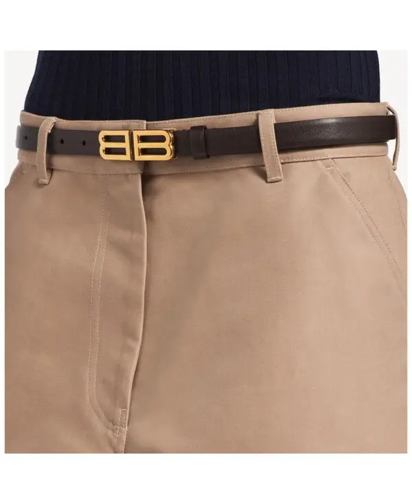 Balenciaga Bolero Bb Belt - Moka