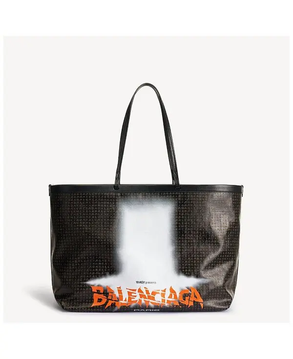 Balenciaga Large Tote Bag - Black/orange