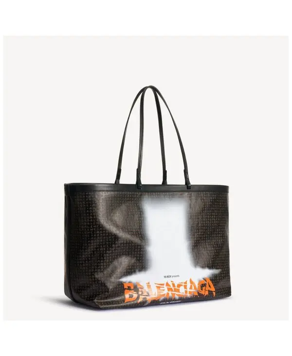 Balenciaga Large Tote Bag - Black/orange