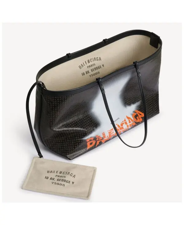Balenciaga Large Tote Bag - Black/orange