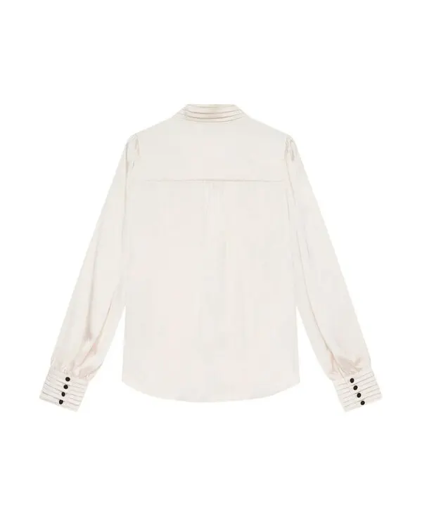 Mint Velvet Contrast Satin Blouse