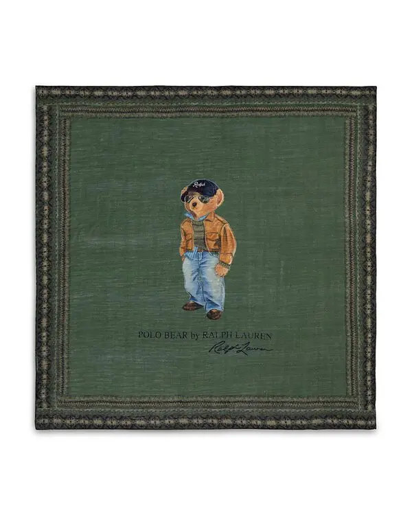 Polo Ralph Lauren Beardana Wool Bandana - Olive Multi
