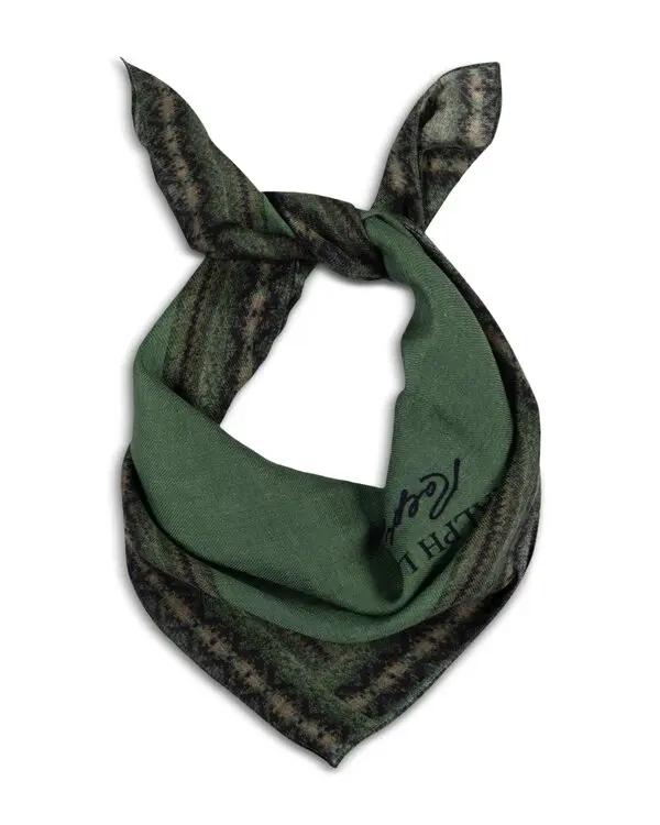Polo Ralph Lauren Beardana Wool Bandana - Olive Multi