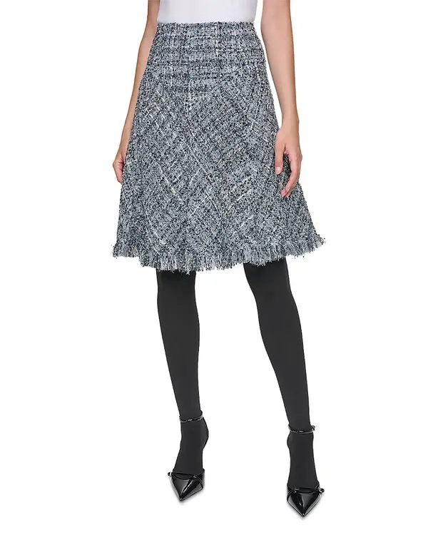 Sonia Rykiel Paris Flared Skirt With Fringe Trim