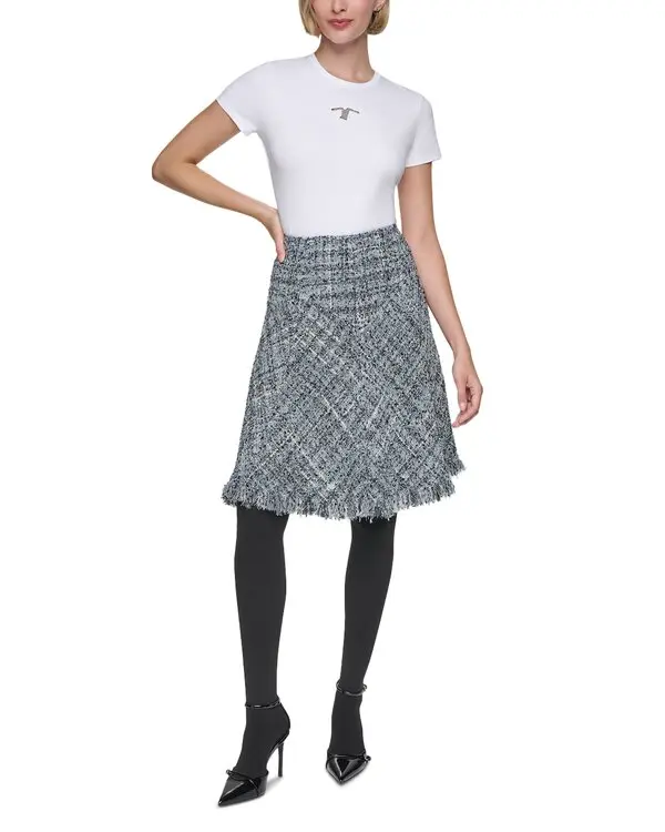 Sonia Rykiel Paris Flared Skirt With Fringe Trim