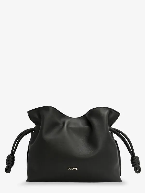 Loewe Flamenco Leather Clutch - Black