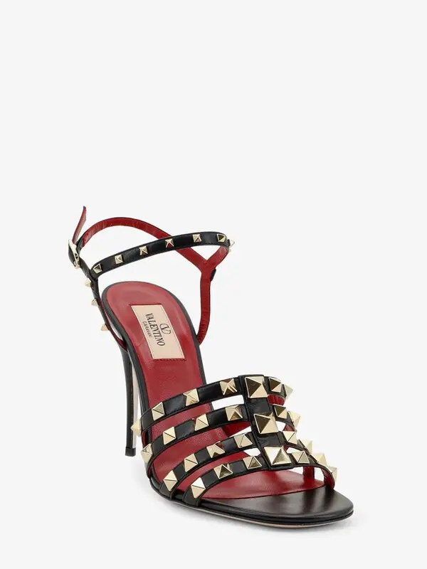 Valentino Garavani Rockstud Leather Sandals With Iconic Allover Studs