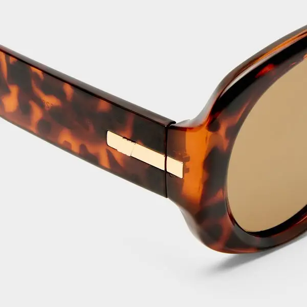 Le Specs Dream Boat Aviator Sunglasses - Tort/brown